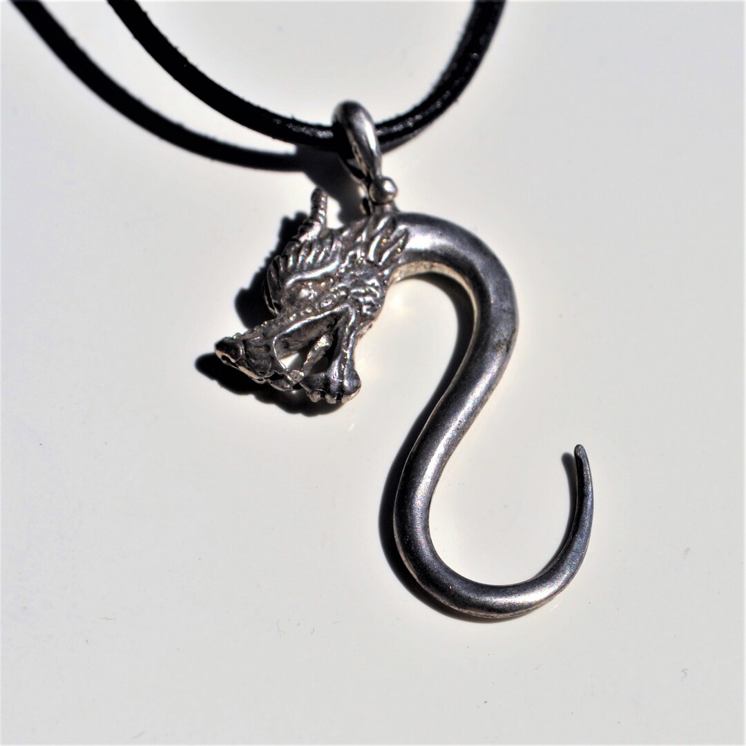 Drachen Form Sterling Silber handgemachte Anhänger, mystische Schmuck ...
