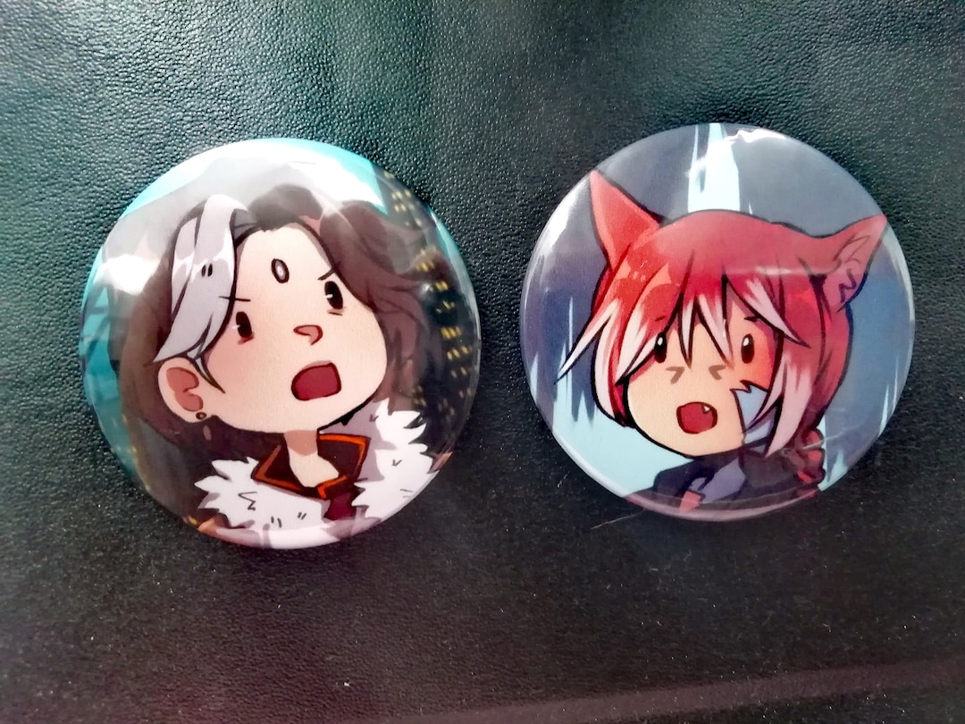 Suprised Meme Emet Selch / Graha Tia 1.5inch/1.75inch Pinback Buttons ...