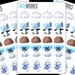 Ice Type Pokemon Winter Kiss Cut Sticker Sheet Kawaii Cute Diary School ...