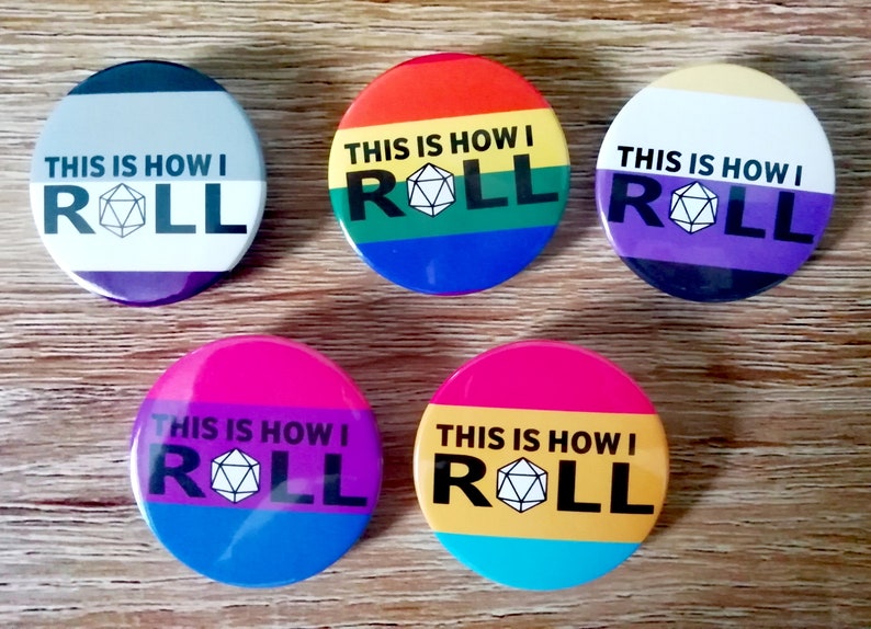LGBTQ This is How I Roll PRIDE DND Flag 1.5inch/1.75inch - Etsy