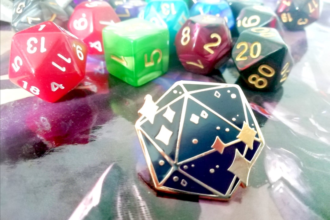 Rose Gold D20 Hard Enemel Pin [read Description] - Etsy