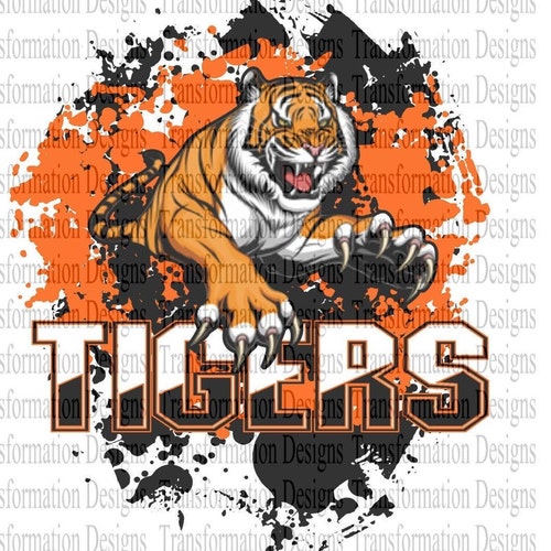 Tiger Pride Orange and Black Sublimation Design Digital - Etsy