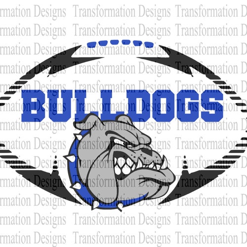 Bulldogs PNG Download Blue Bulldogs Digital Art Download - Etsy