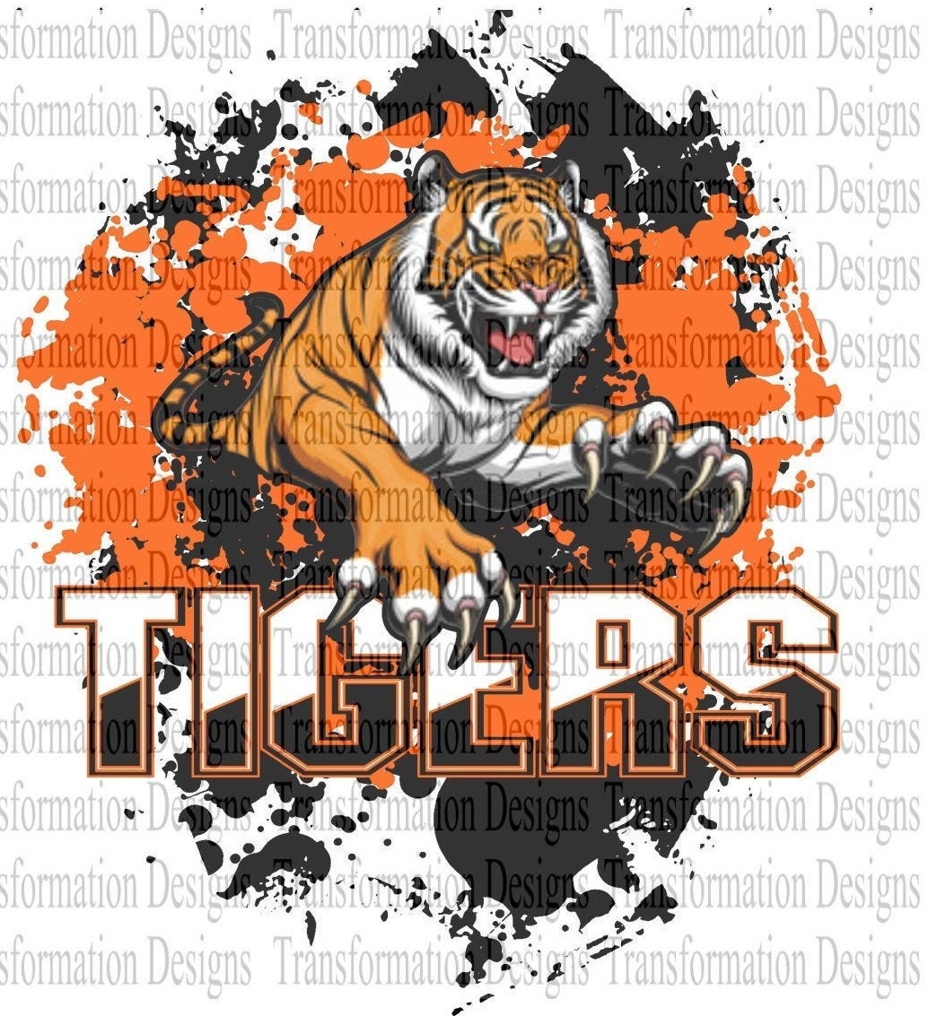 Tigers Orange and Black Png - Etsy