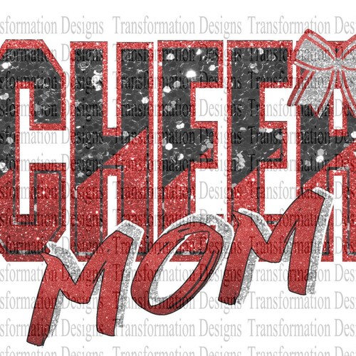 Cheer Mom PNG Black and Red Cheer Mom PNG Digital Listing - Etsy