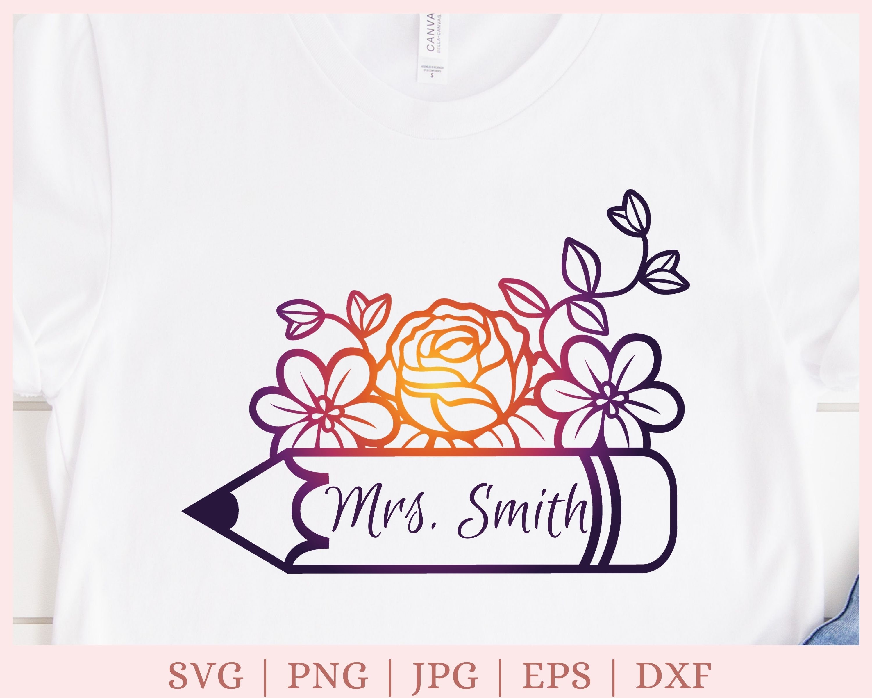 Pencil Monogram Pencil Monogram Svg Teacher Monogram