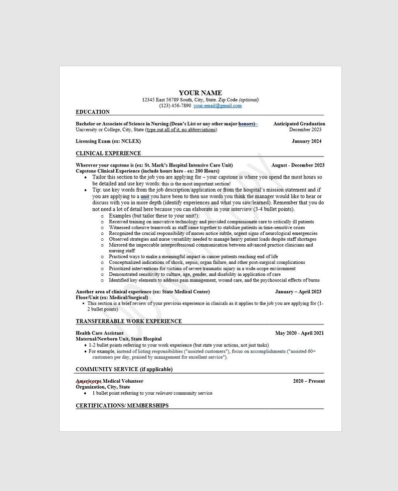 Ultimate Healthcare Resume Template From A Career Coach and - Etsy