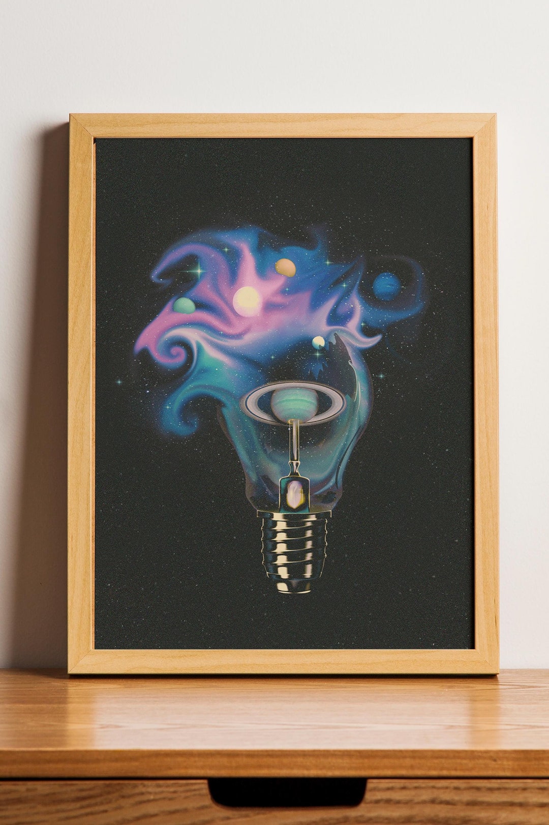 Lightbulb Poster – A Surreal Poster Featuring a Cracking Lightbulb and ...