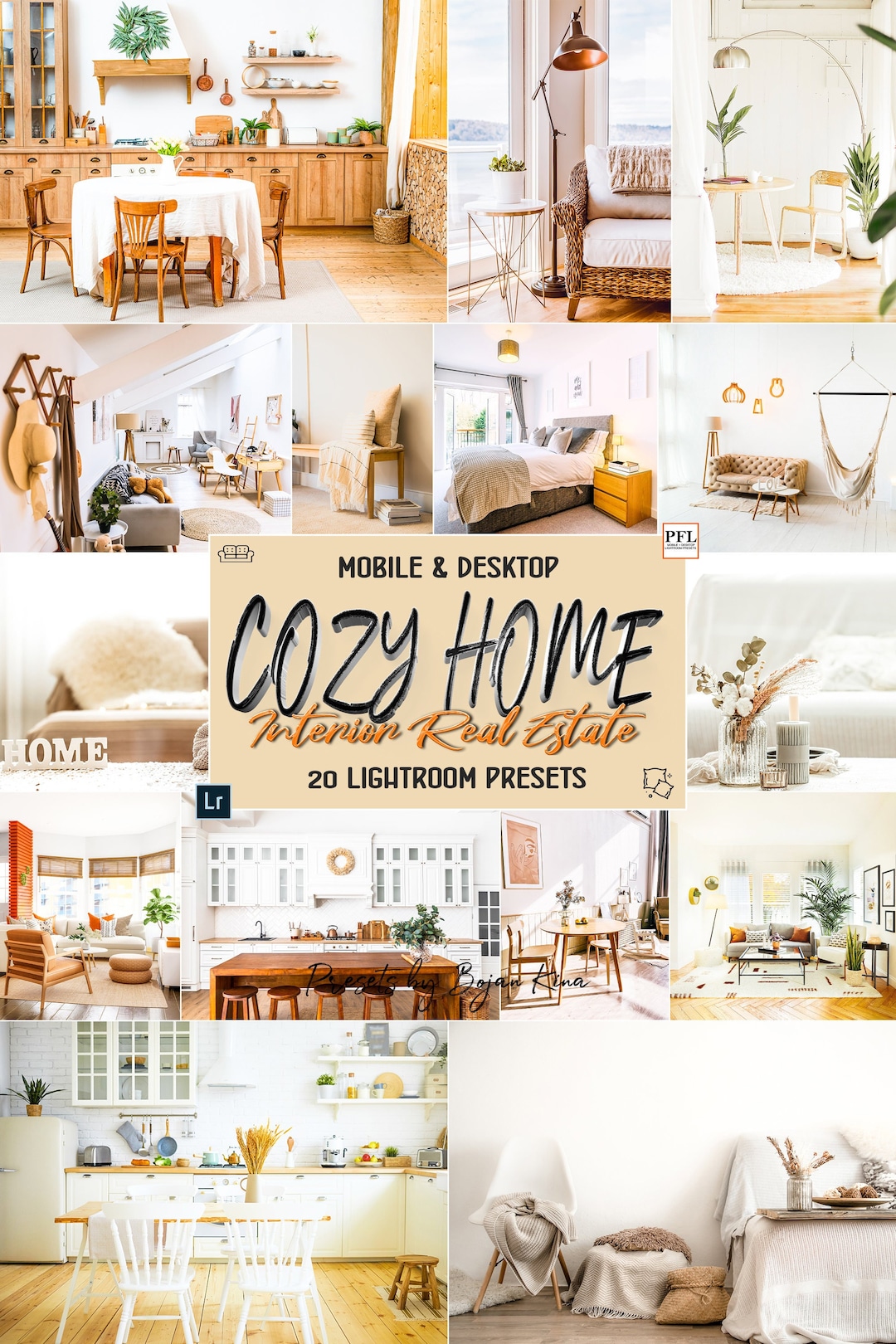 Cozy Home Lightroom Presets, Interior Real Estate Filters (mobile ...