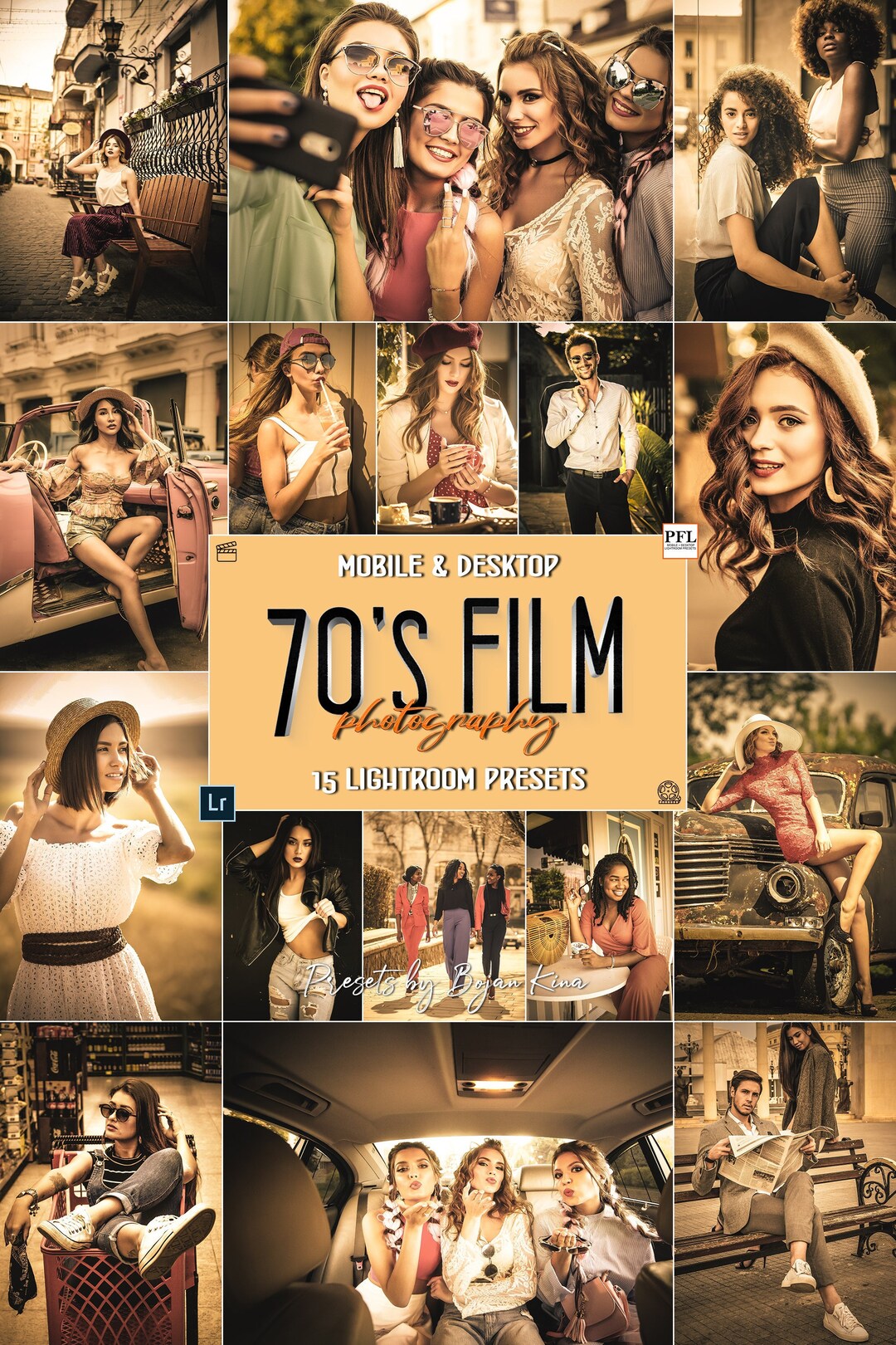 70's RETRO Film VIBE Lightroom Presets / Set of 15 Vintage Film ...