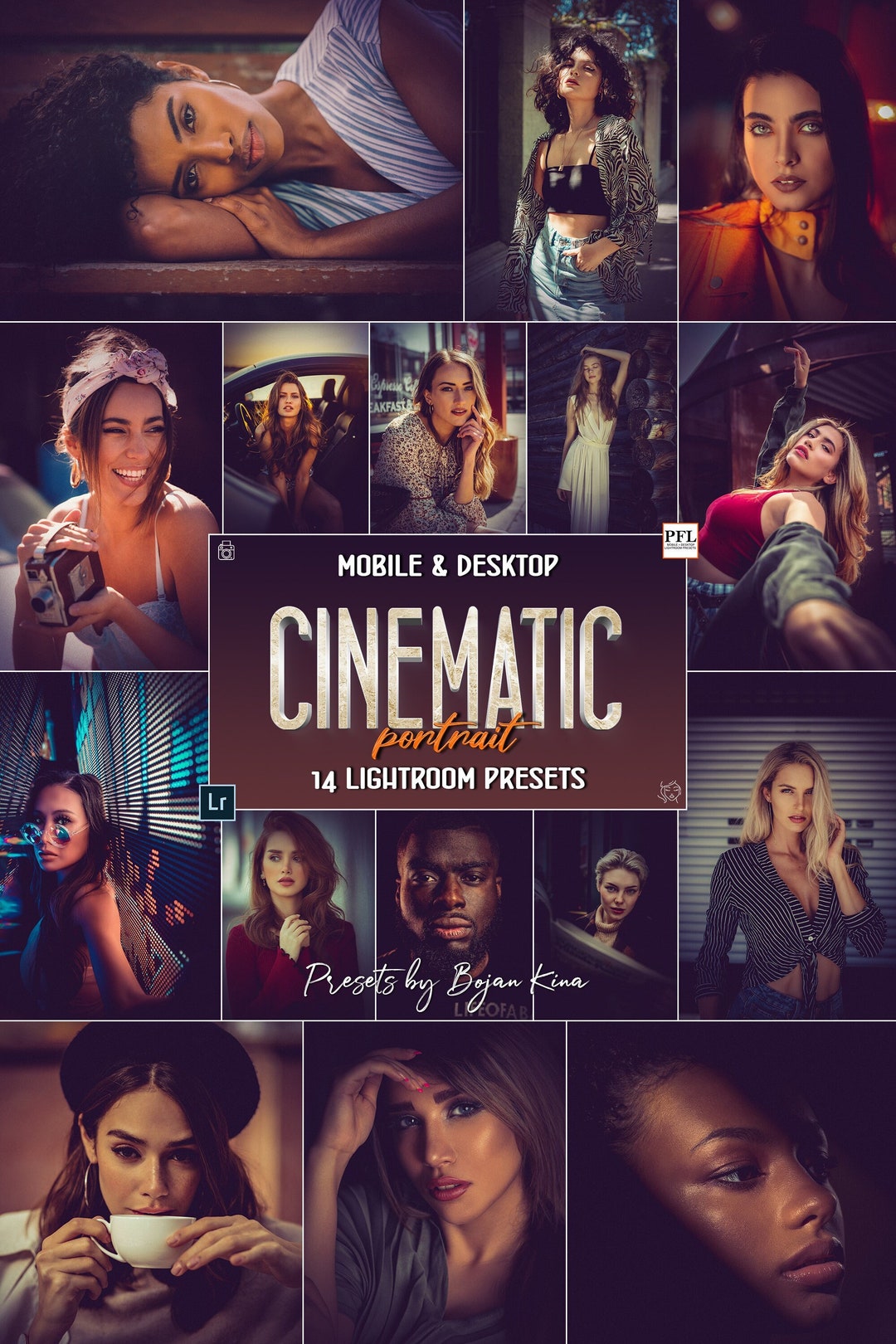14 CINEMATIC PORTRAIT Lightroom Presets, Portrait Preset With Cinematic ...