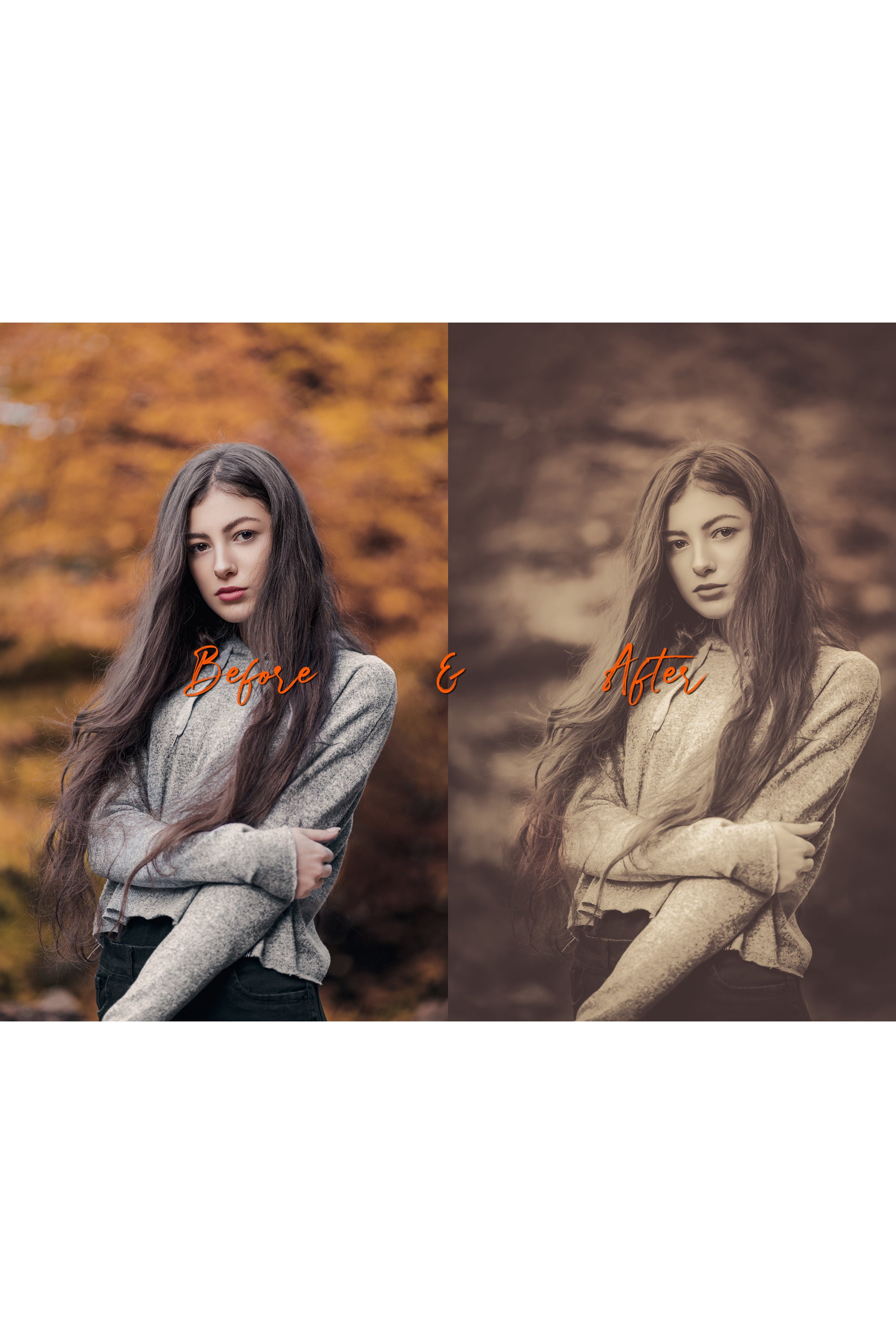 30 SEPIA PORTRAIT Lightroom Presets Sepia Matte Faded / - Etsy