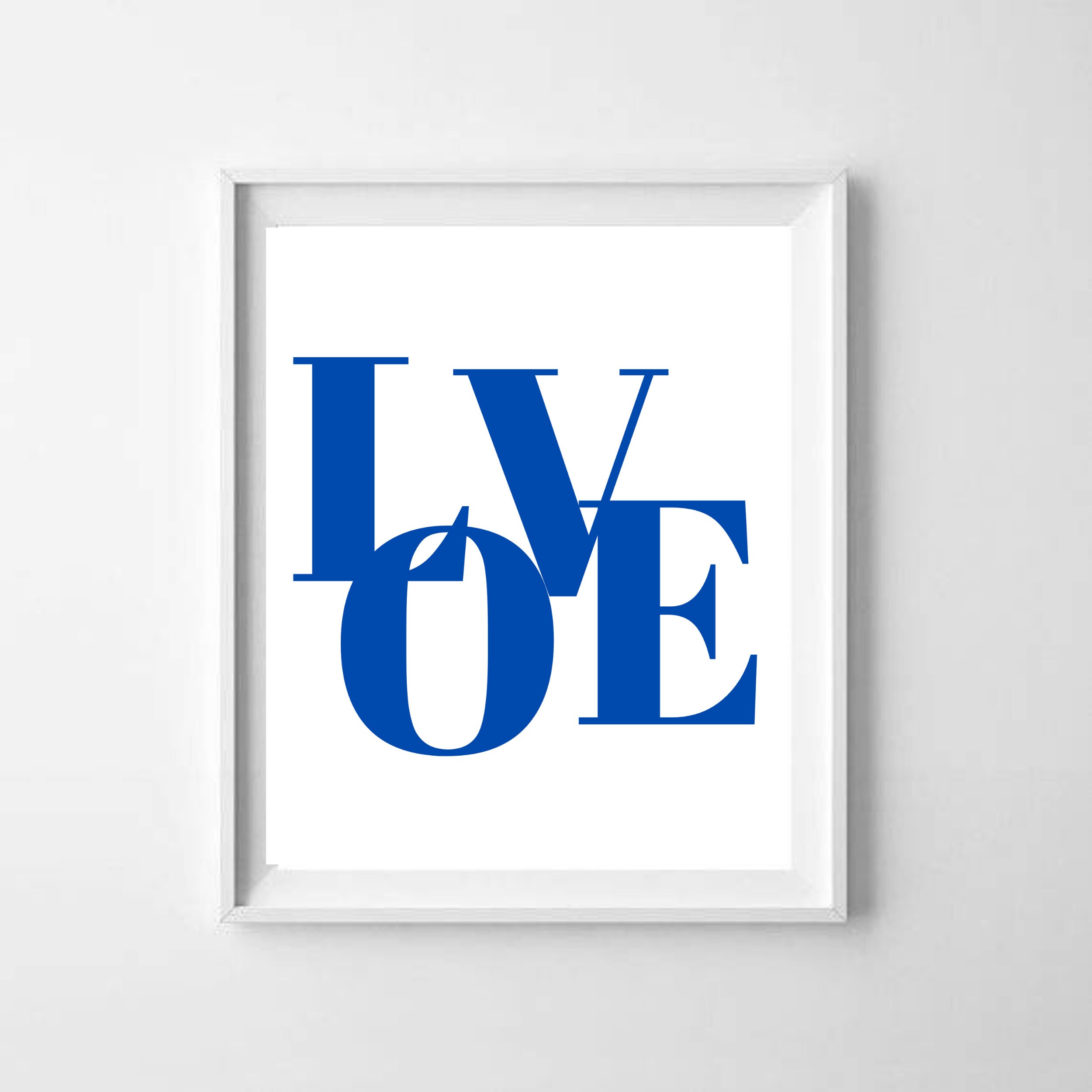 LOVE Bold Letters Quote. Fashion House Room Gift Office Home - Etsy Ireland