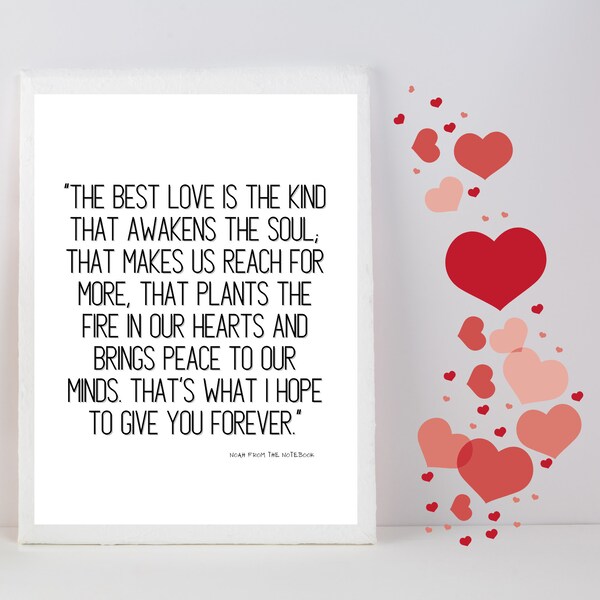 The Notebook Quote - Etsy