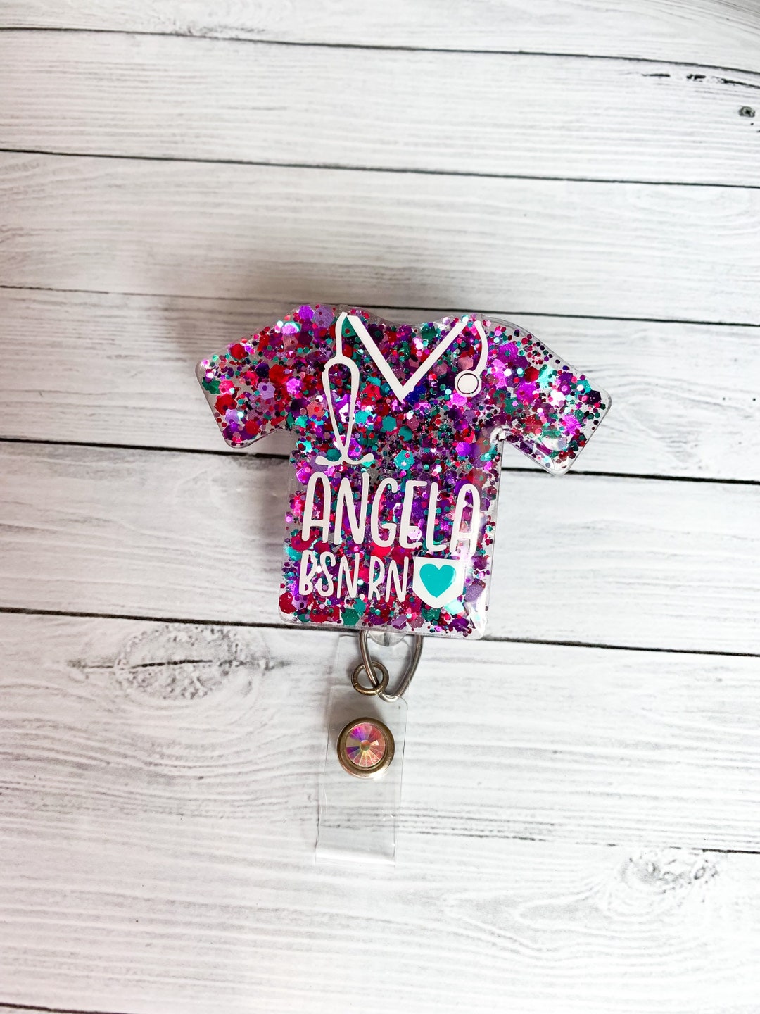 Scrub Life Badge Reel, Scrub Badge, ID Holder, Nurse Badge, Medical ...