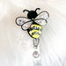 Bee Badge Reel, Retractable Badge Reel, Interchangeable Badge Reel, ID ...