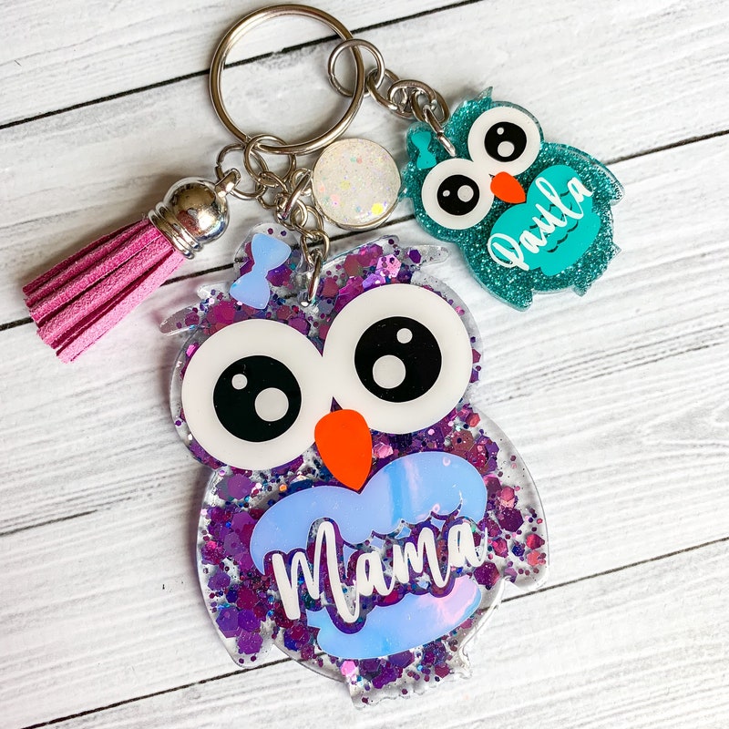 Owl Keychain - Etsy