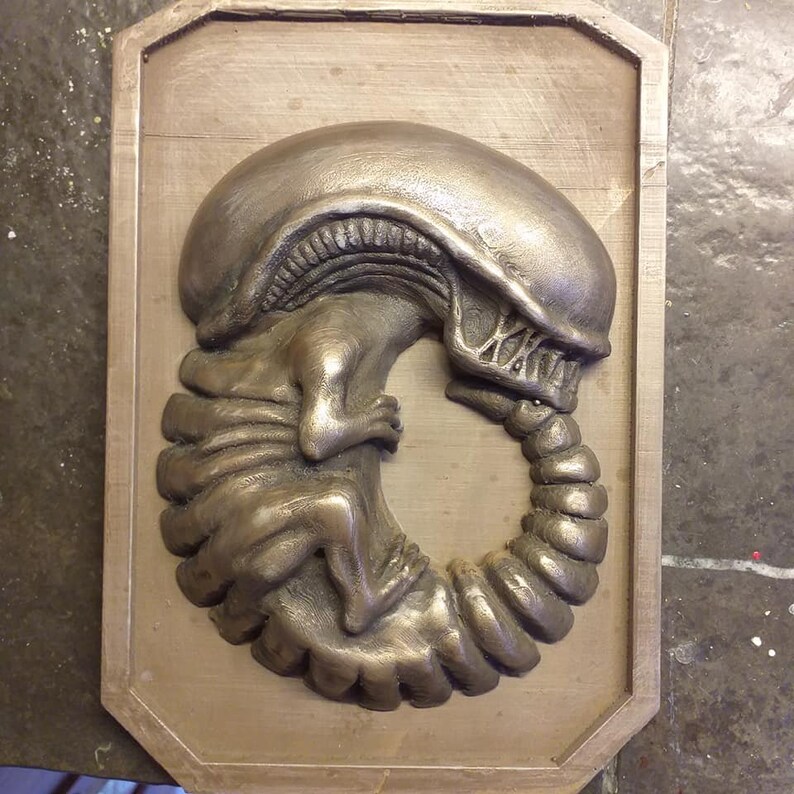 Alien INSPIRED Relief bust hanger FANMADE | Etsy
