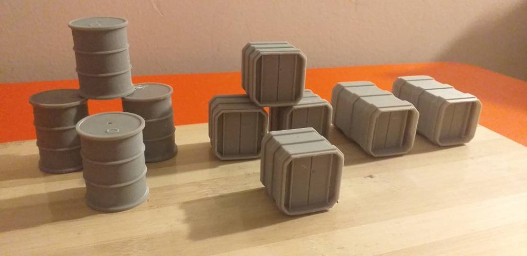 Wargaming / Tabletop Gaming, Rpg Game Board Accessories. Crates,barrels ...