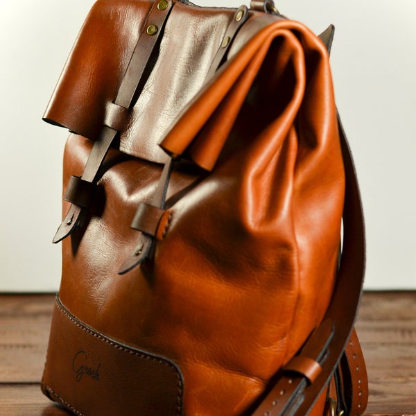 Rustic Backpack - Etsy