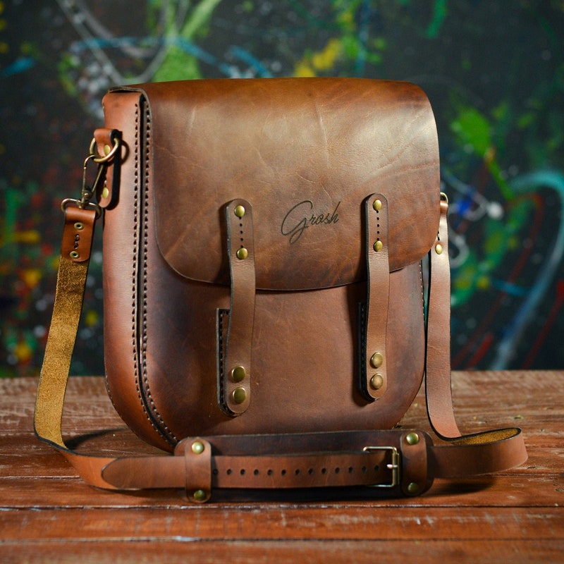 Leather Bag for Men - Etsy
