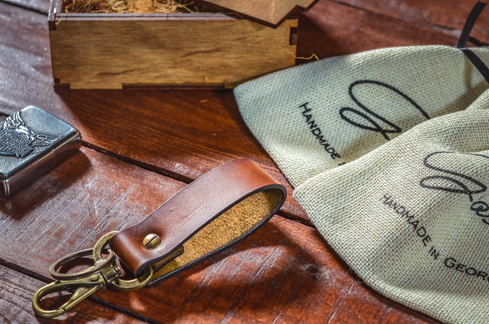 Personalized Leather Keychain for Men Leather Keychain Belt | Etsy