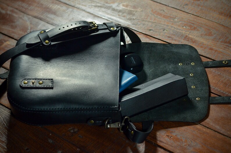 Black Messenger Bag for Women Leather Classy Bag Handmade - Etsy