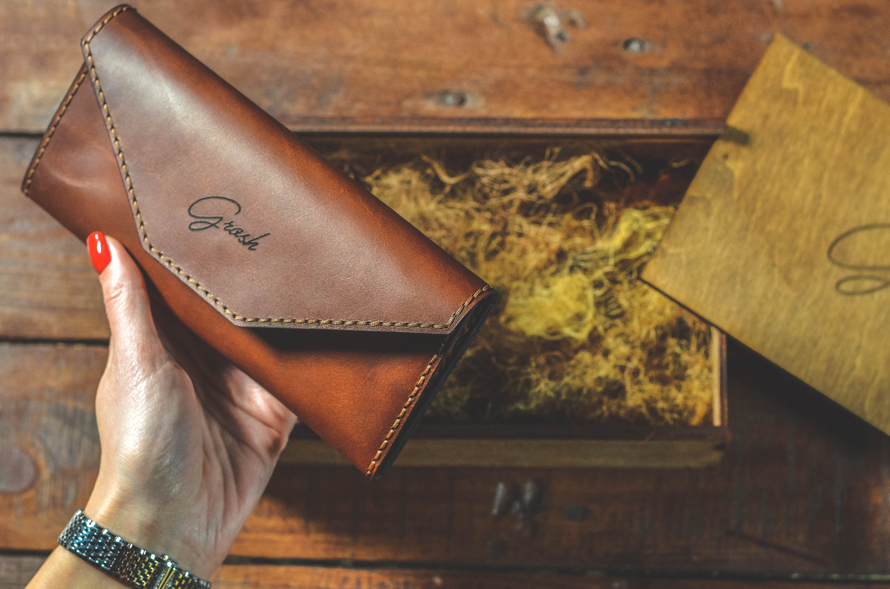 Best leather Wallet For Women Anniversary Gifts Wallet in | Etsy