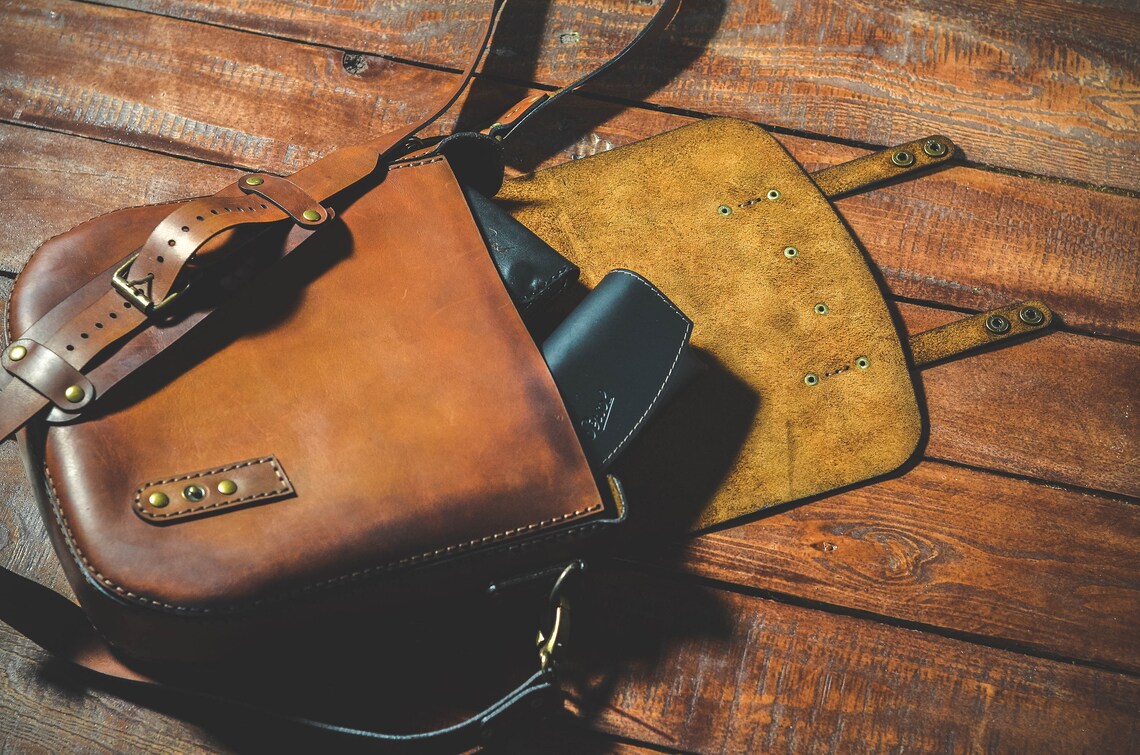 Messenger Bag Women Leather Messenger Backpack Women's | Etsy