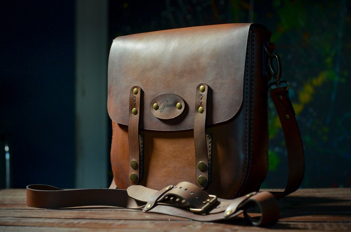 Messenger Bag Women Leather Messenger Backpack Women's | Etsy