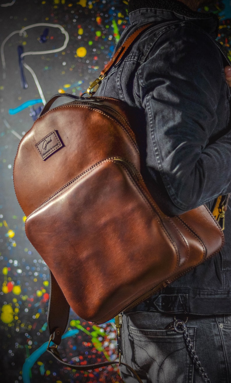 Vintage Laptop Backpack for Man Men's Laptop Backpack - Etsy