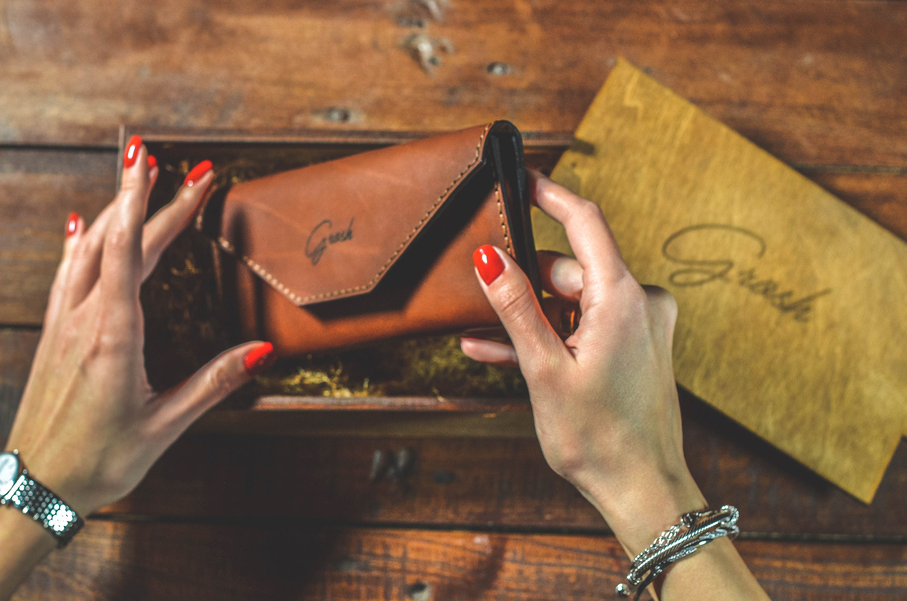 Best leather Wallet For Women Anniversary Gifts Wallet in | Etsy