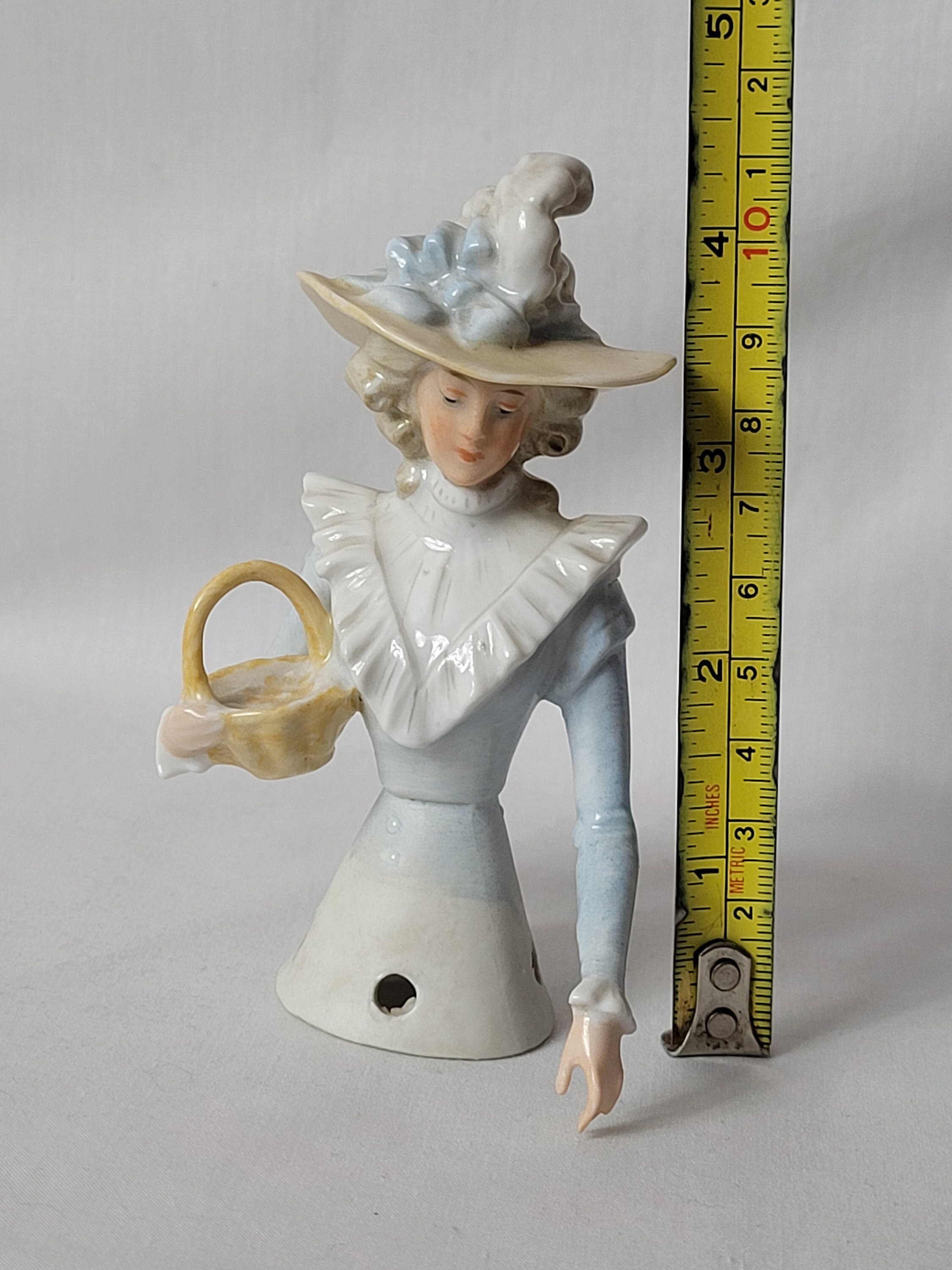 Lovely Galluba and Hofmann Half Doll With Basket, Antique Art Deco ...