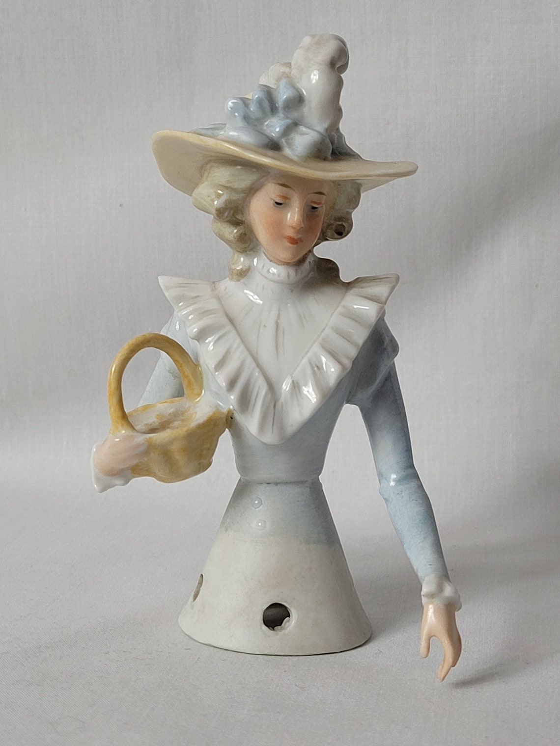 Lovely Galluba and Hofmann Half Doll With Basket, Antique Art Deco ...
