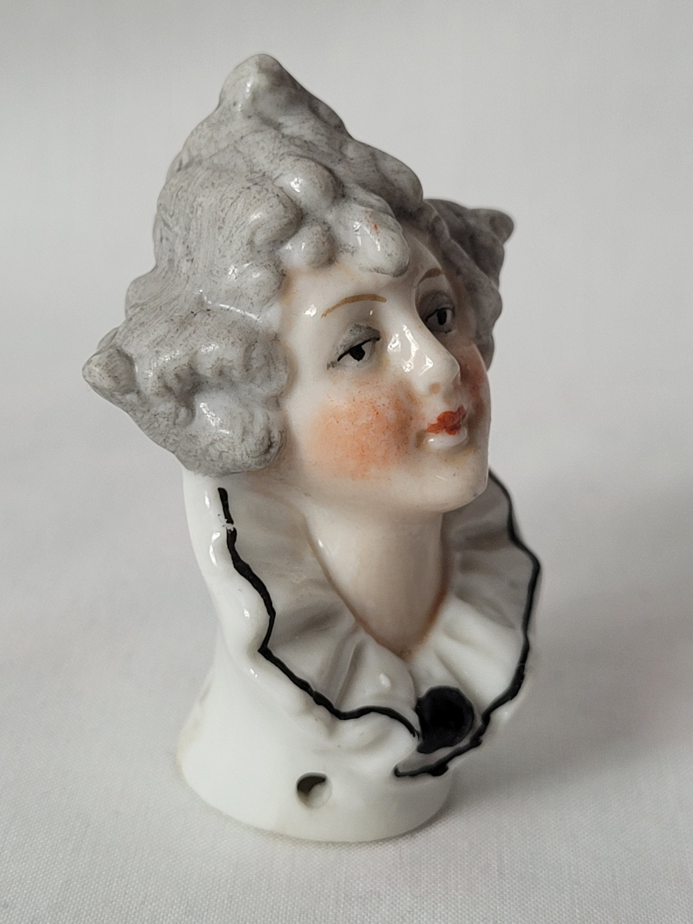 Rare Pierette Half Doll Head Antique Vintage 1920s Etsy