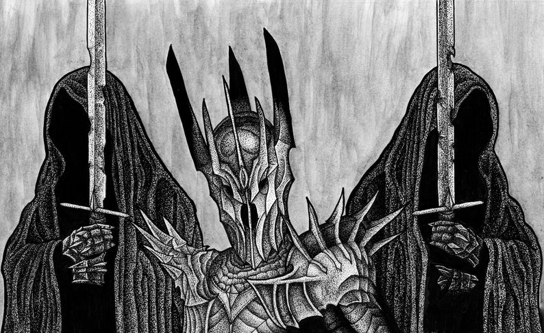 Sauron and the Nazgul | Etsy