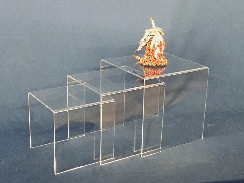 Clear Stands 3 Piece Giant Riser Set, 2 Sets Included - Etsy