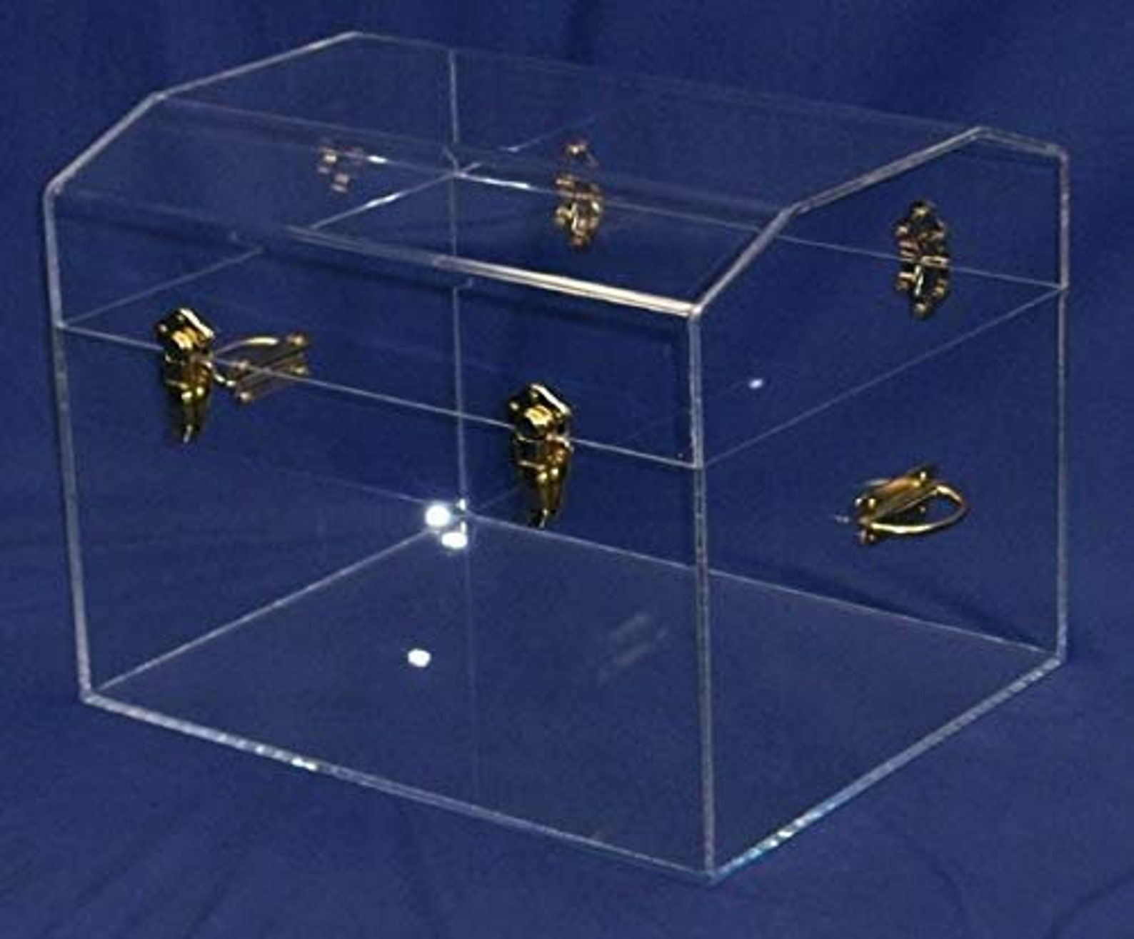 Clear Stands Barrel-top Acrylic Chest, 20 Inches Wide, 16 Inches Deep ...