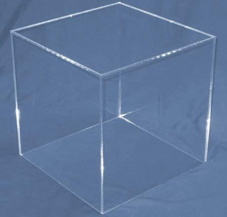 Clear Large Square Acrylic Display Cube, 20 Inch - Etsy