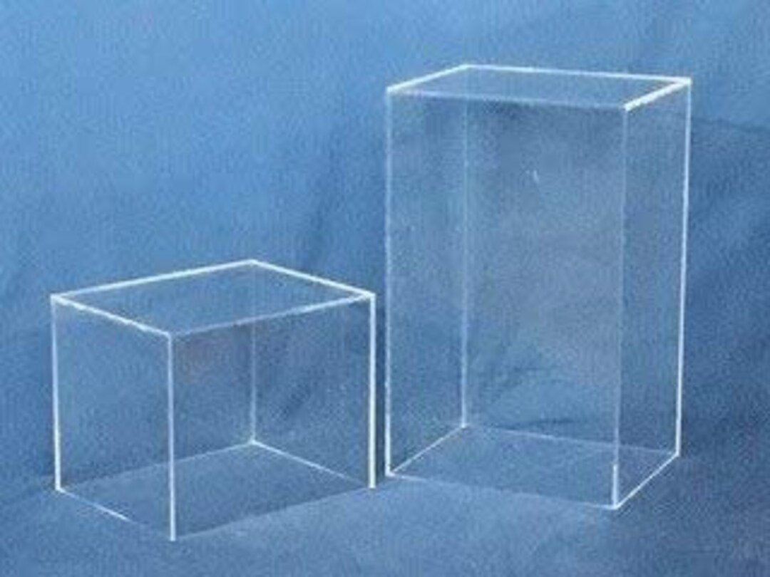 Rectangular Acrylic Display Cube - Clear, 24 Inch - Etsy