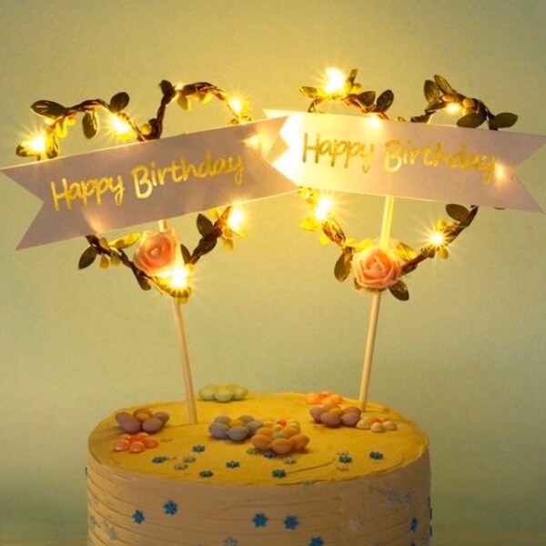 Light up Cake Topper - Etsy