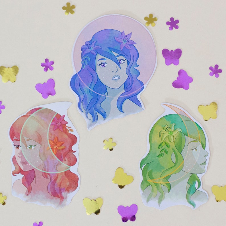 Moon Phases Stickers Moon Stickers Mini for Diary Small | Etsy