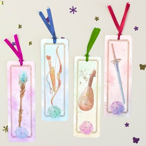 Dnd Bookmark - Dungeons Master Gifts - Dice Bookmarks - Etsy