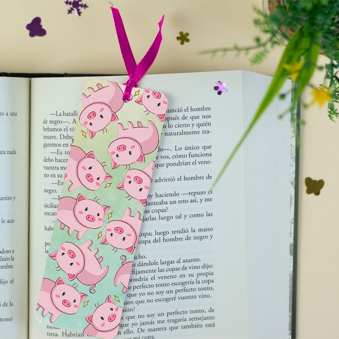 Pig Bookmark - Bookmarks for Books/ Cute Animal Bookmark - Etsy
