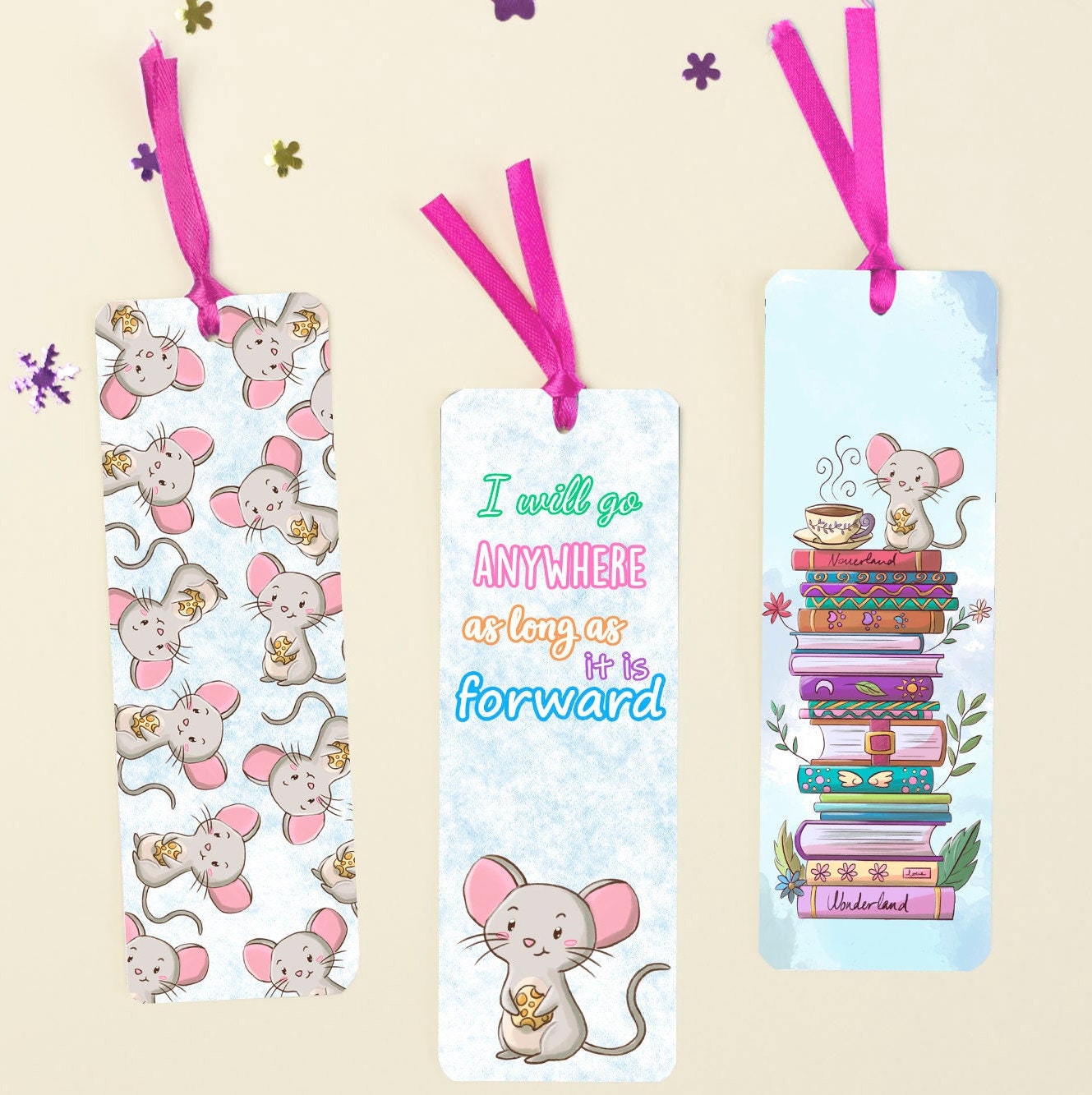 Mouse Bookmark Gifts - Animals Cute Bookmark/ Beautiful Gifts for ...