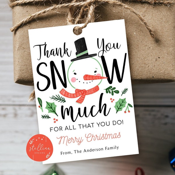 Thank You Snow Much - Etsy