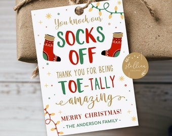 Sock Gift Tags - Etsy