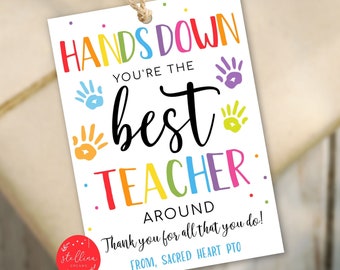 Hands Down Best Teacher Printable - Etsy