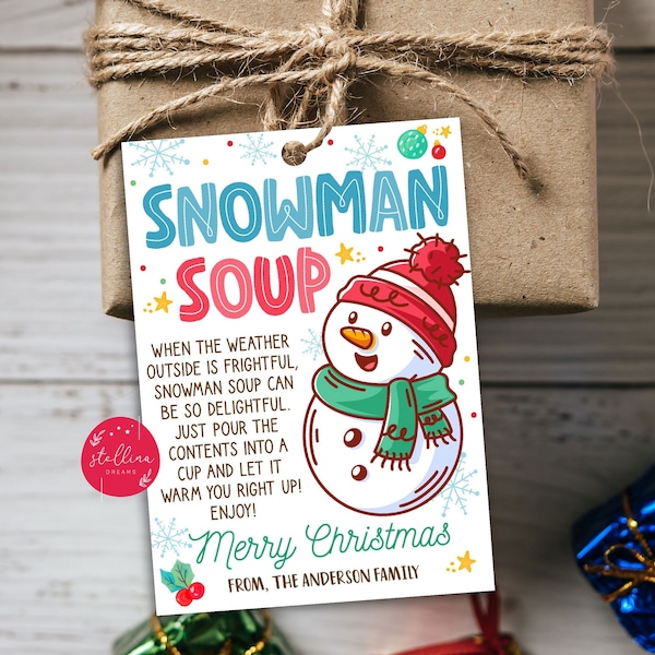 Snowman Soup - Etsy