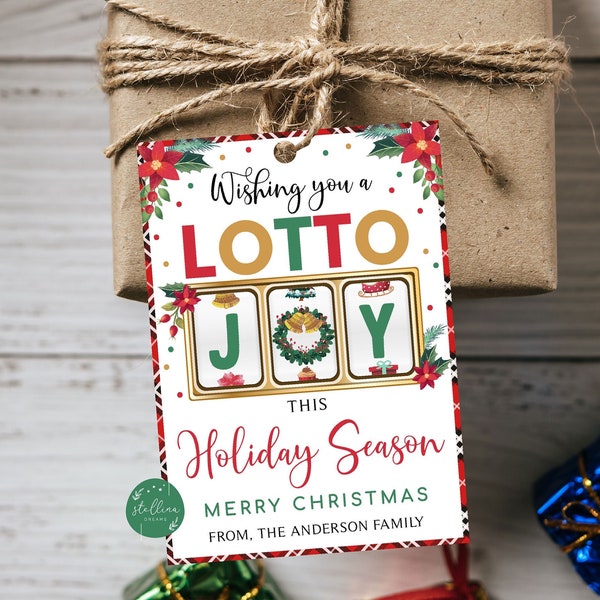 Lotto Christmas Tag - Etsy